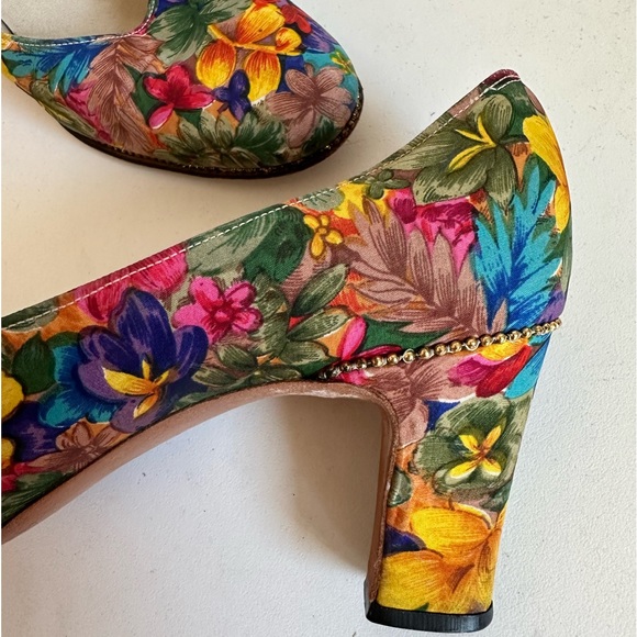 Vintage | Shoes | Vintage John Jerro Silk Leather Pumps Heels 75n | Poshmark